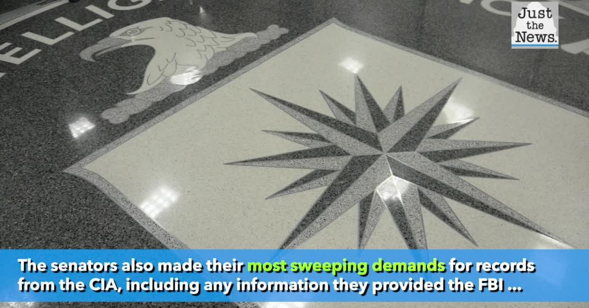 Senate investigators target CIA, State records | Just The News